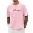 CONZONE Mens Tshirts Short Sleeve T-Shirts for Men Crew Neck Letter ...