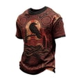 CONZONE Mens Viking T-Shirts Short Sleeve T Shirts for Men Crew Neck ...