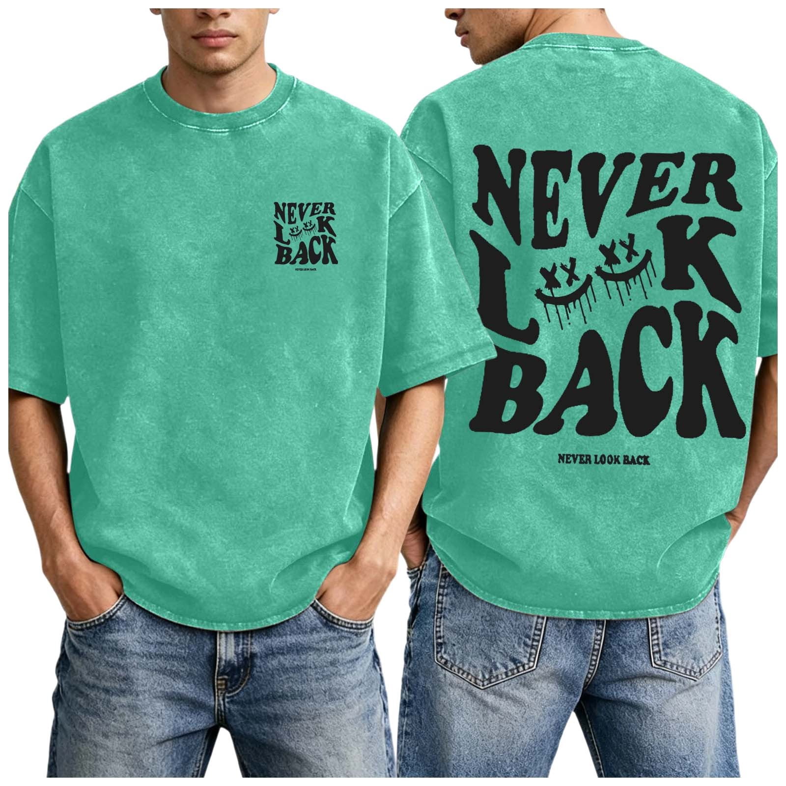 CONZONE Mens Vintage T-Shirts Short Sleeve Distressed T Shirts for Men ...