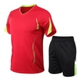 CONZONE Mens Workout Outfits Graphic Short Sleeve Running T-Shirts ...