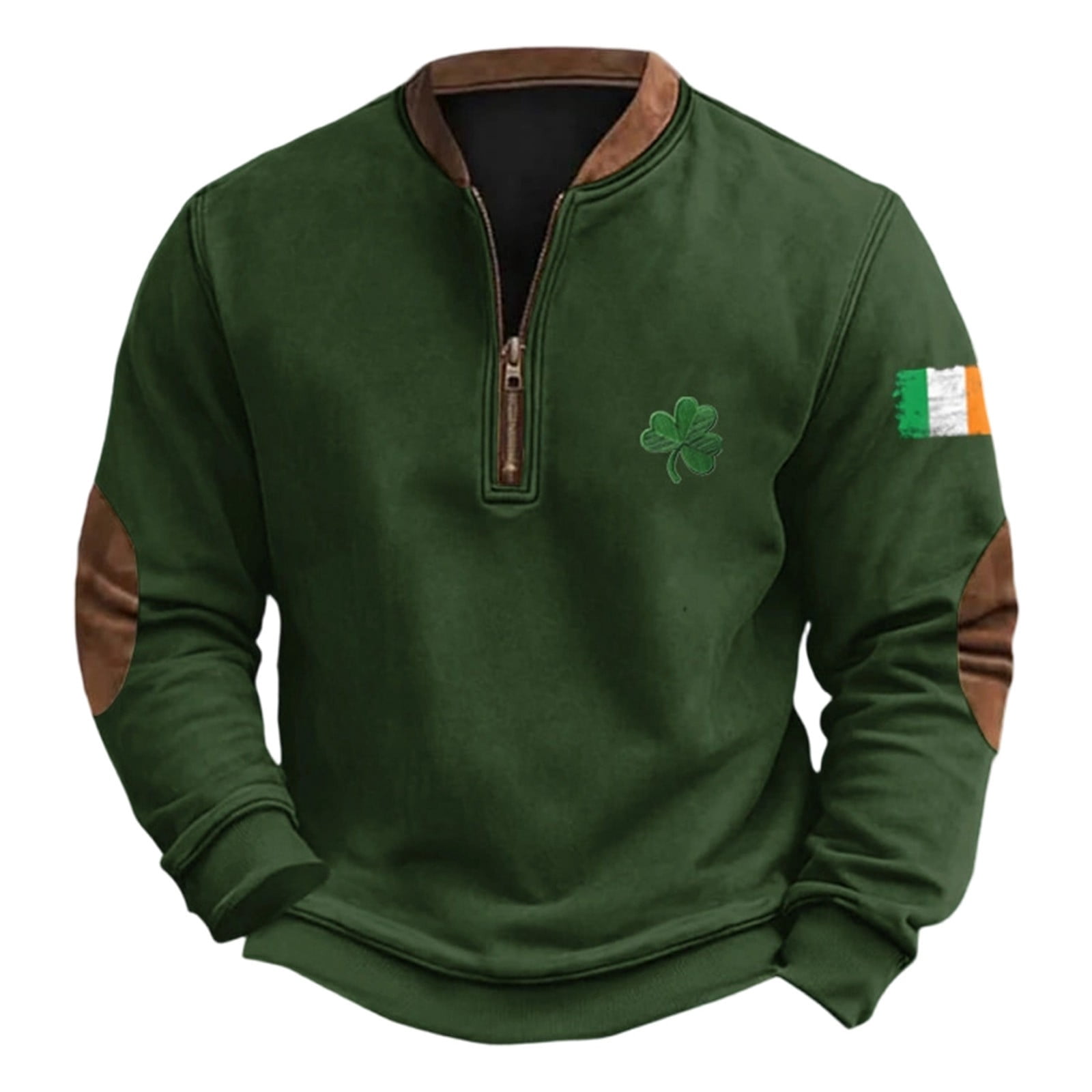 CONZONE St. Patrick'S Day Mens Pullover Sweatshirts Long Sleeve ...