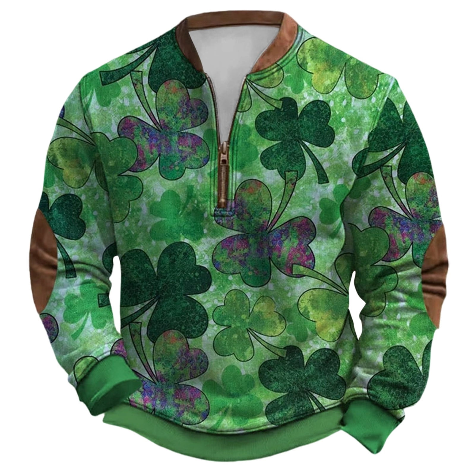 CONZONE St. Patrick'S Day Mens Pullover Sweatshirts Long Sleeve ...