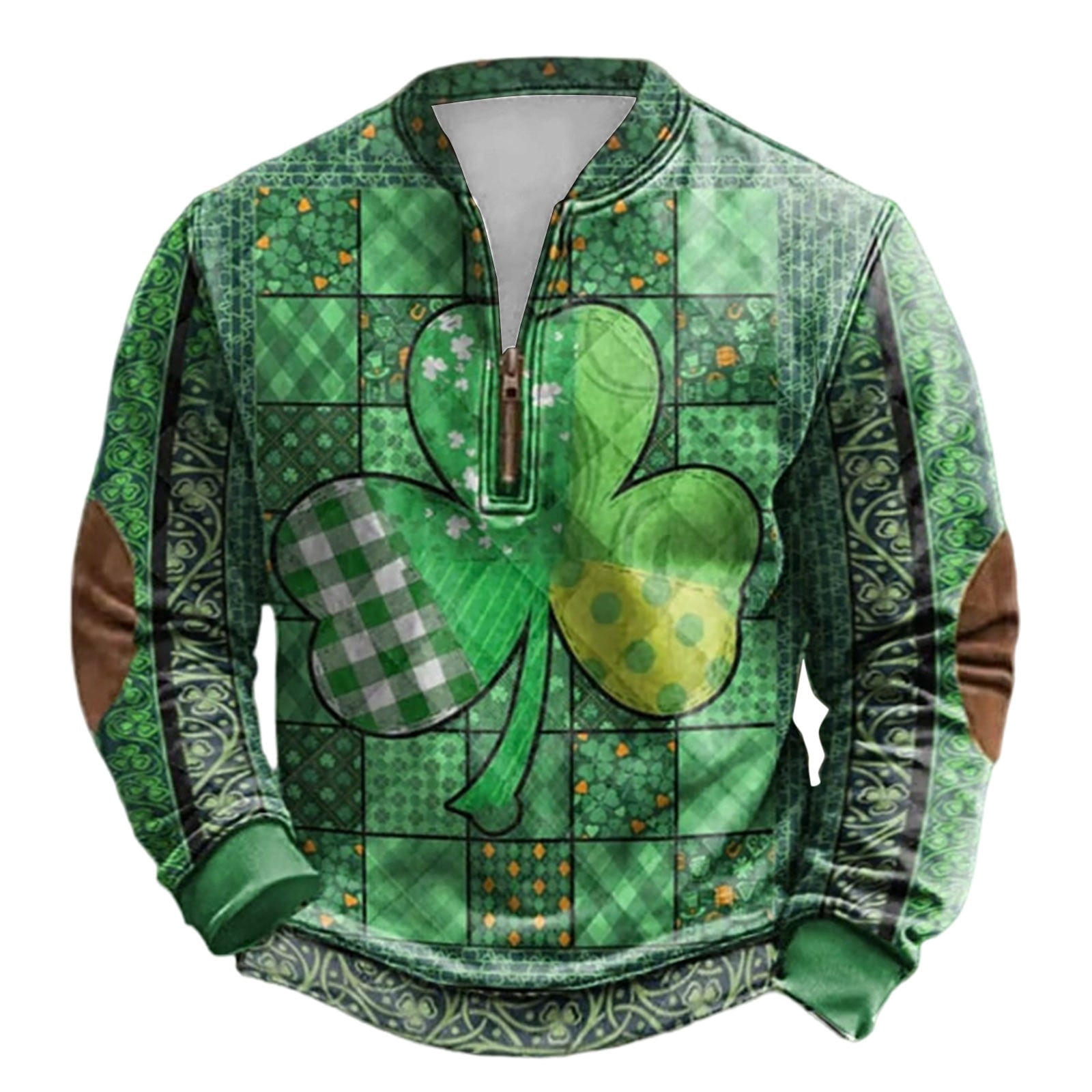 CONZONE St. Patrick'S Day Mens Pullover Sweatshirts Long Sleeve ...