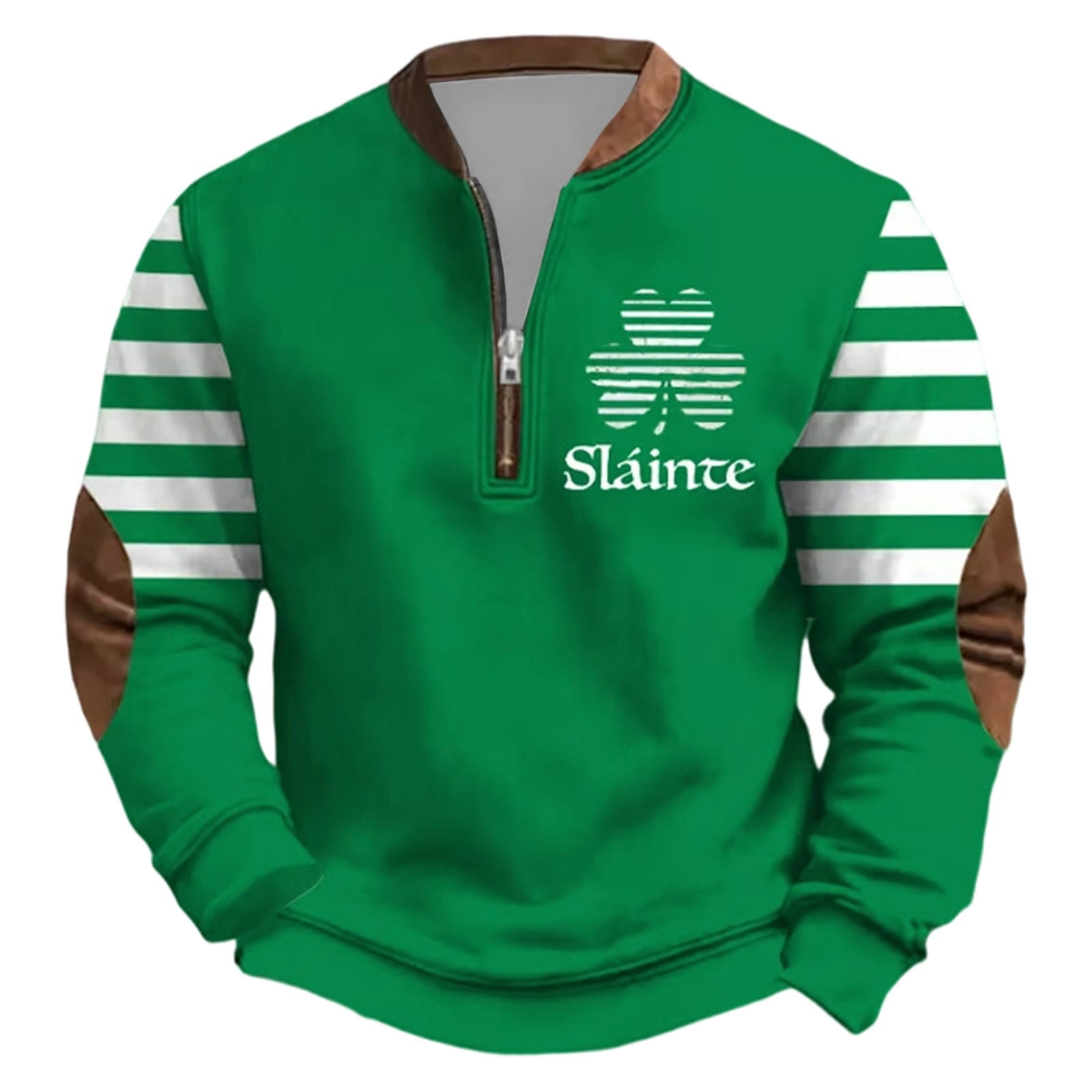CONZONE St. Patrick'S Day Mens Pullover Sweatshirts Long Sleeve ...