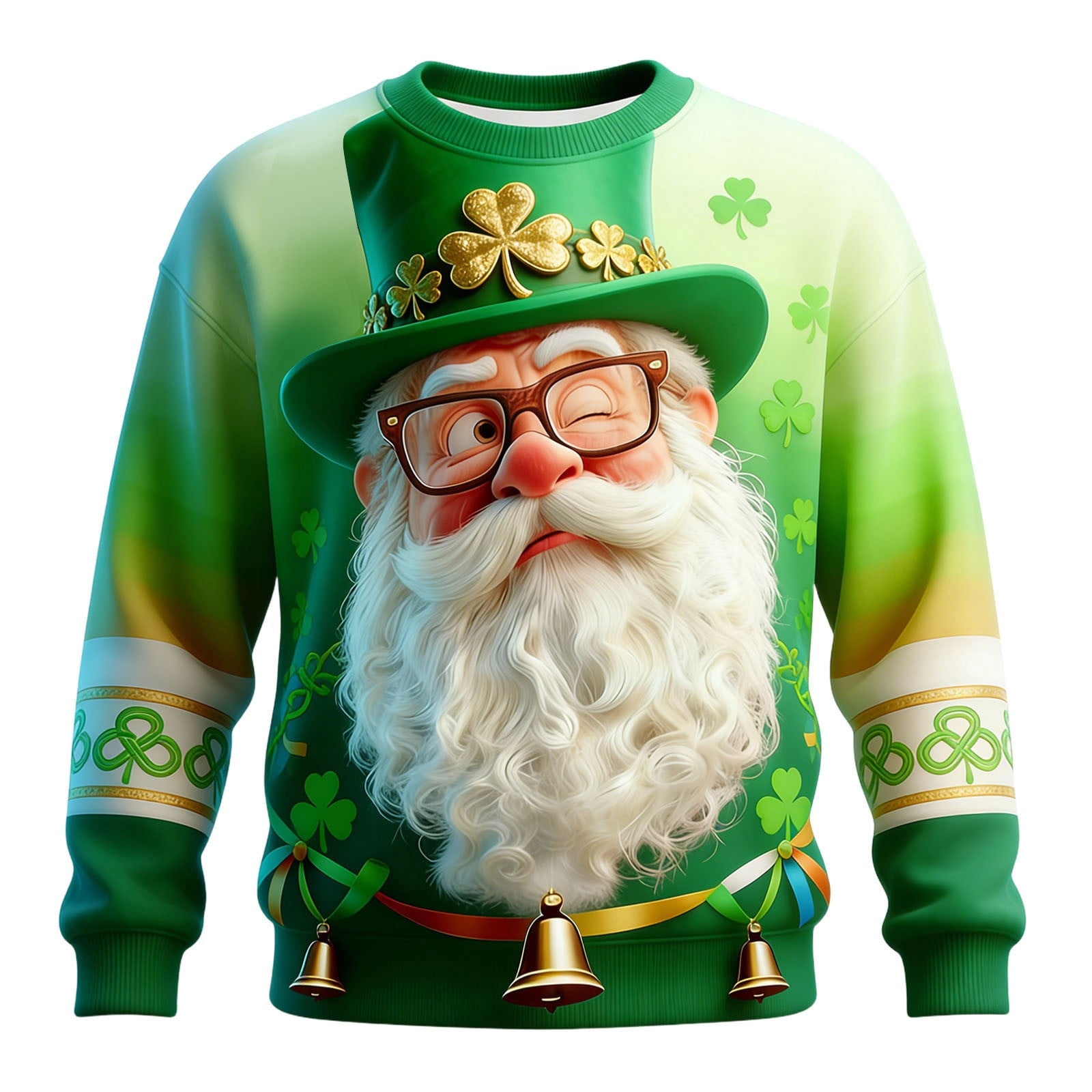 CONZONE St. Patrick'S Day Mens Pullover Sweatshirts Long Sleeve ...