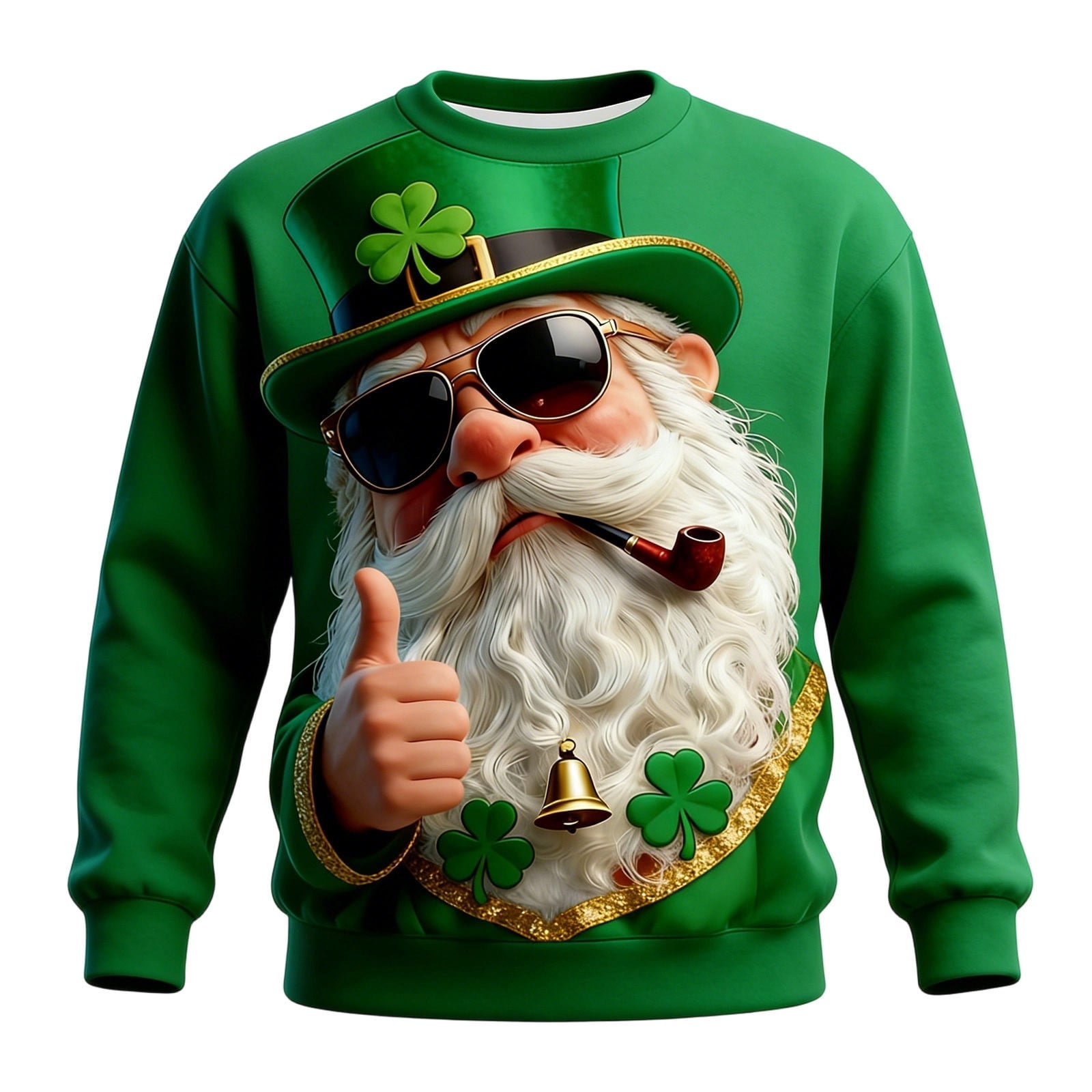 CONZONE St. Patrick'S Day Mens Pullover Sweatshirts Long Sleeve ...