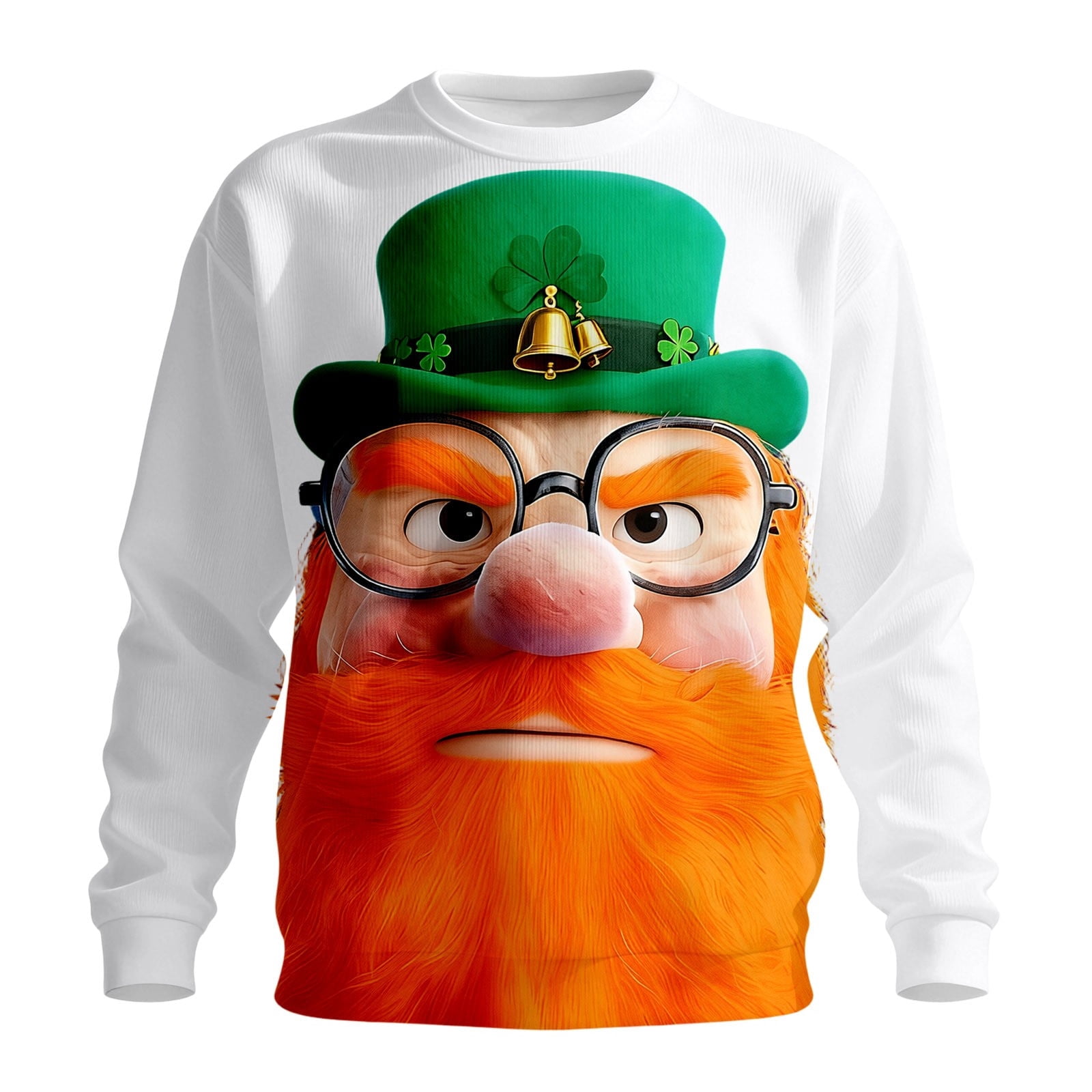 CONZONE St. Patrick'S Day Mens Pullover Sweatshirts Long Sleeve ...