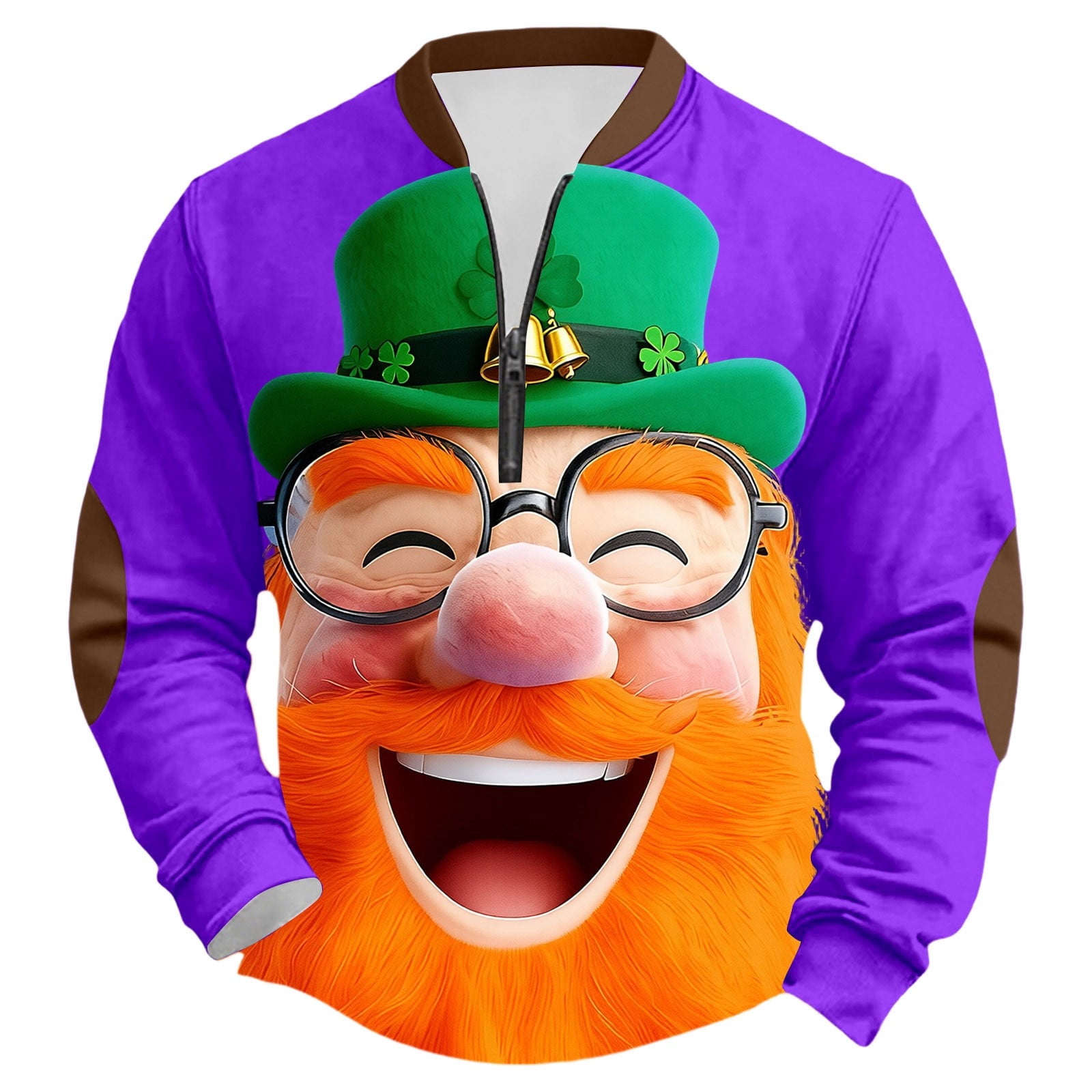 CONZONE St. Patrick'S Day Mens Pullover Sweatshirts Long Sleeve ...