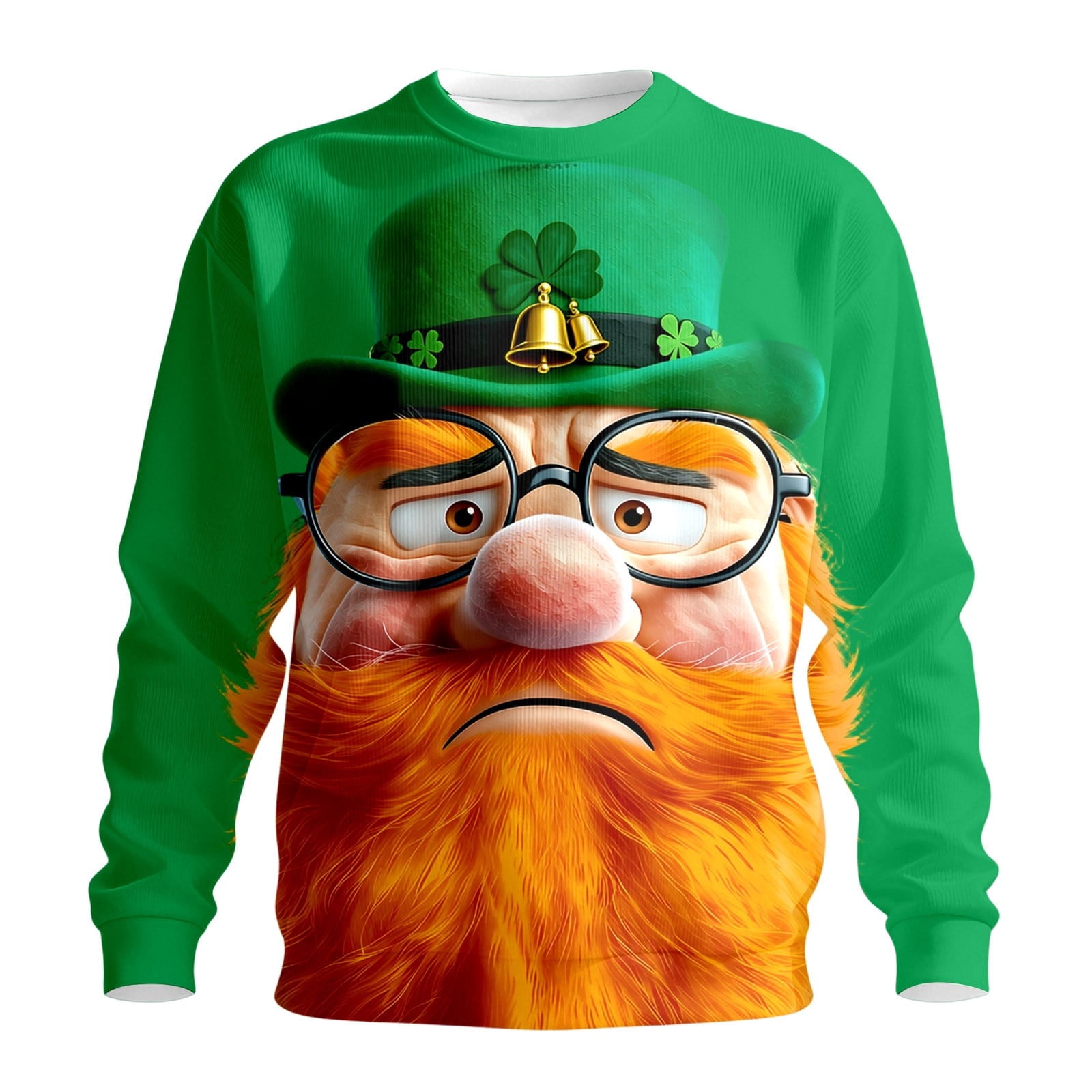 CONZONE St. Patrick'S Day Mens Pullover Sweatshirts Long Sleeve ...