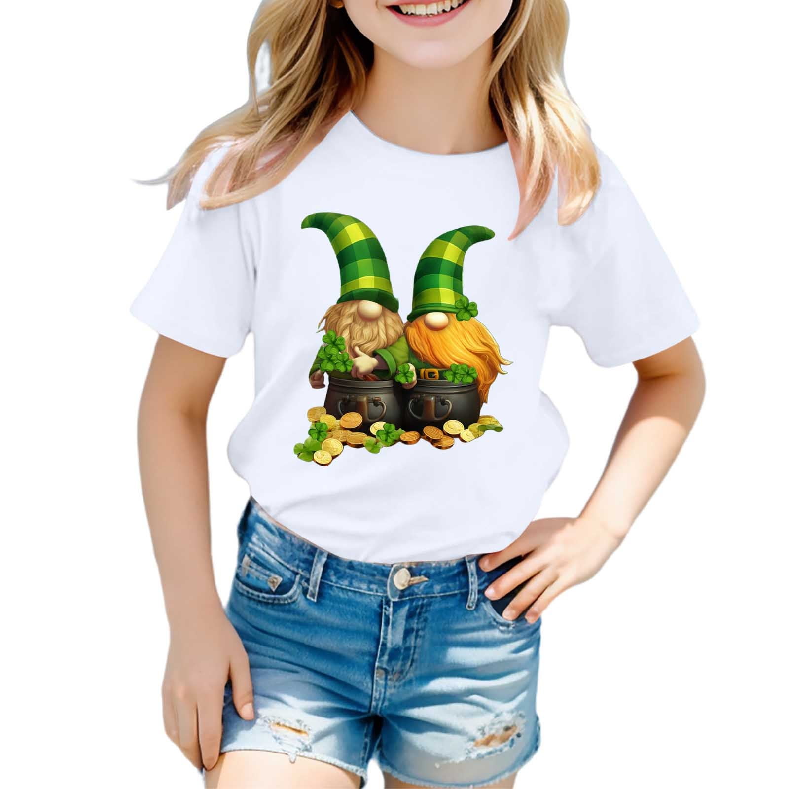 CONZONE St. Patrick'S Day Toddler Baby Girls Short Sleeve T Shirts ...