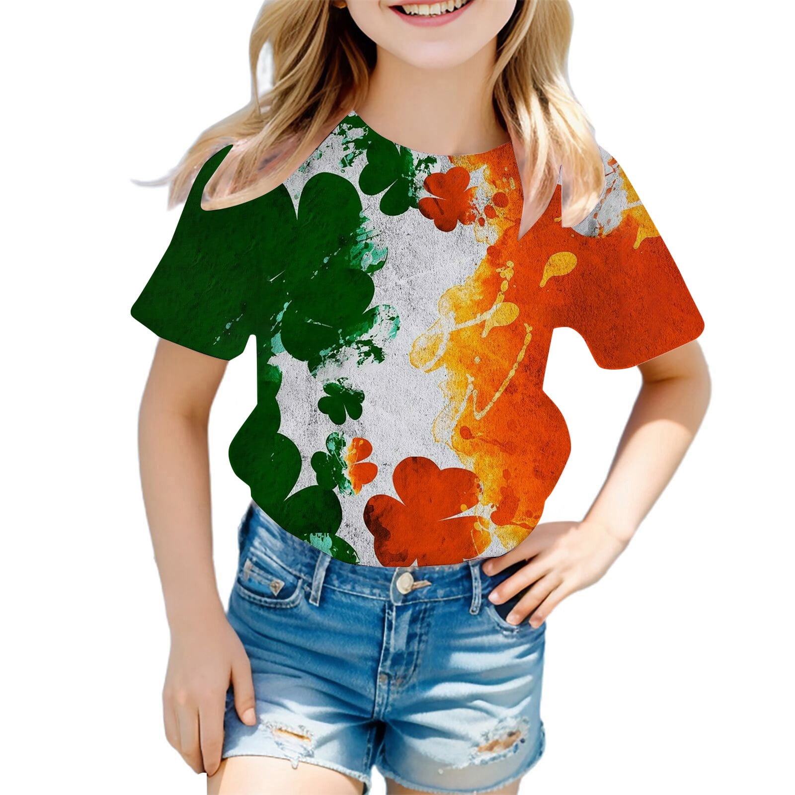 CONZONE St. Patrick'S Day Toddler Baby Girls Short Sleeve T Shirts ...