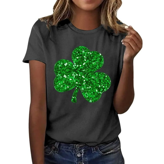 CONZONE St. Patrick's Day Women's T-Shirts Short Sleeve T-Shirts for ...