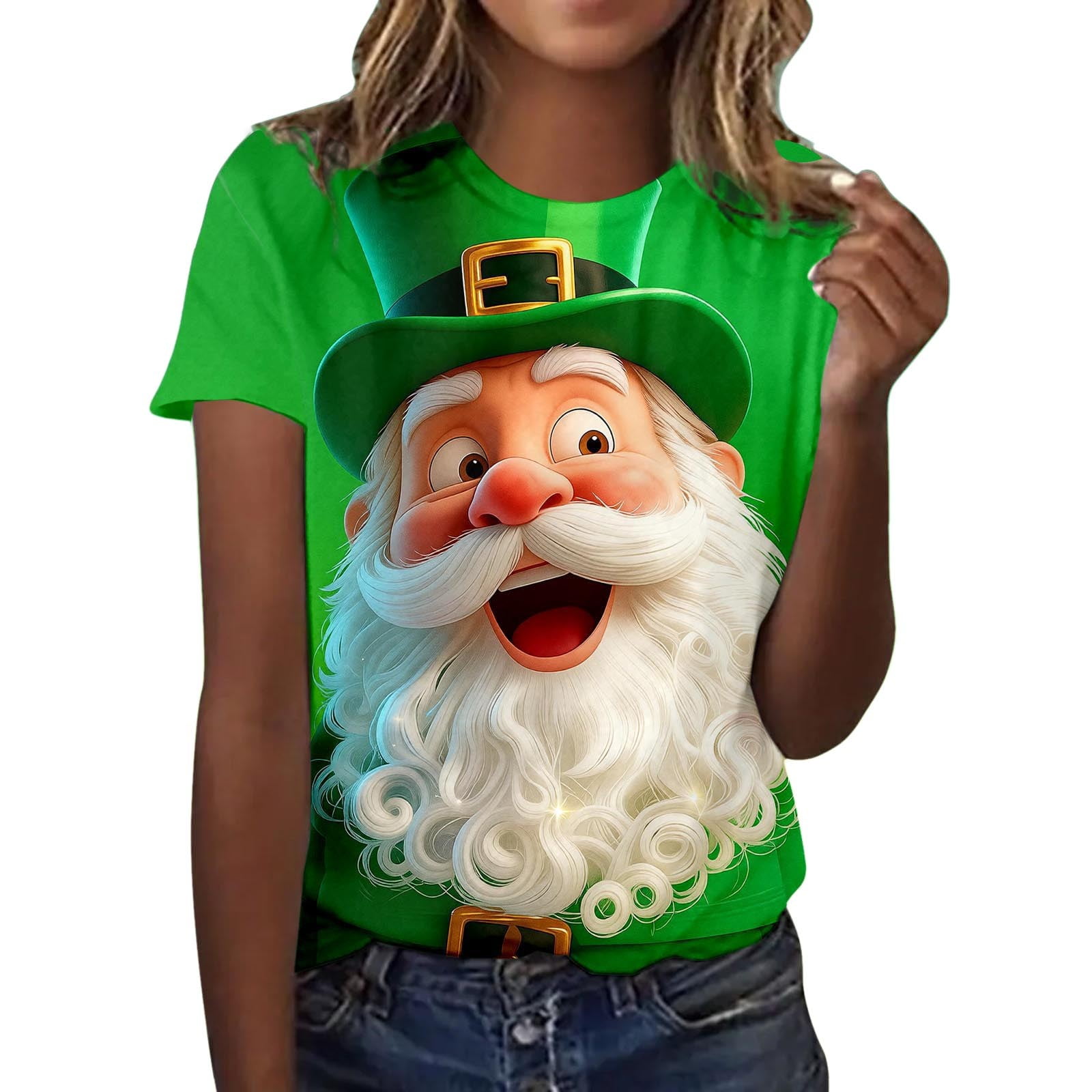 CONZONE St. Patrick's Day Women's T-Shirts Short Sleeve T-Shirts for ...