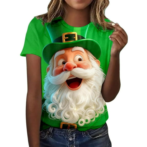 CONZONE St. Patrick's Day Women's T-Shirts Short Sleeve T-Shirts for ...