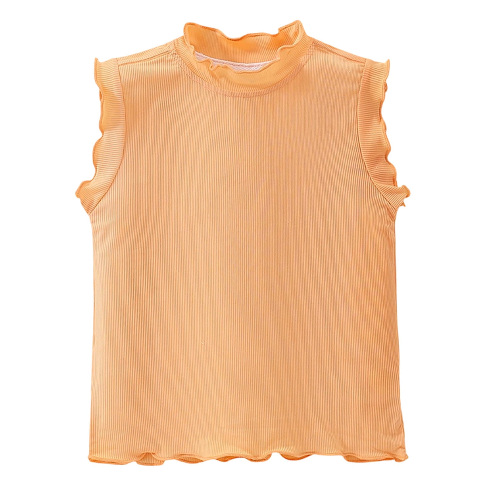 CONZONE Summer Tops For Girls Flutter Sleeve Solid Color Tshirts For ...