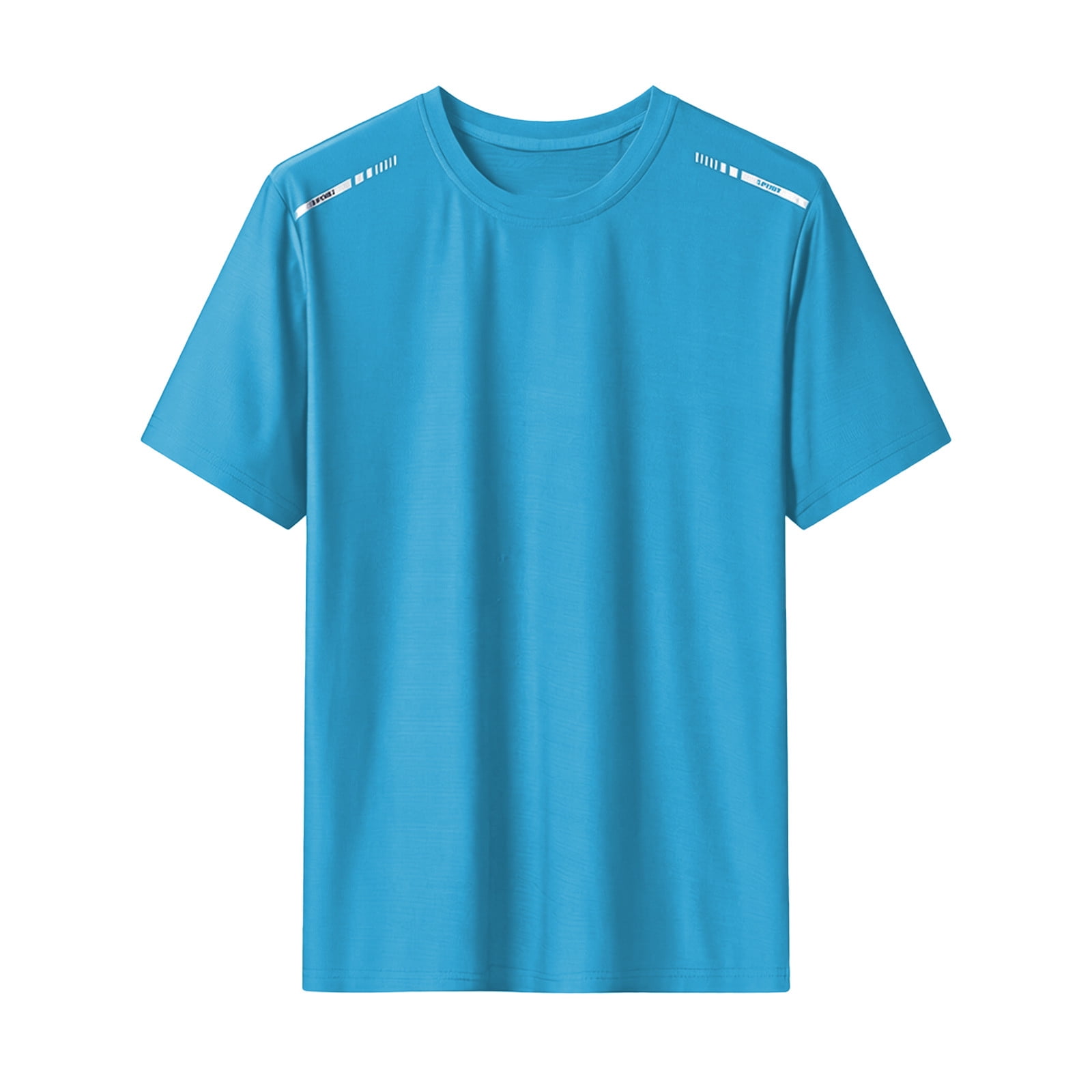 CONZONE T-Shirts For Men Crew Neck Short Sleeve Solid Color Summer ...