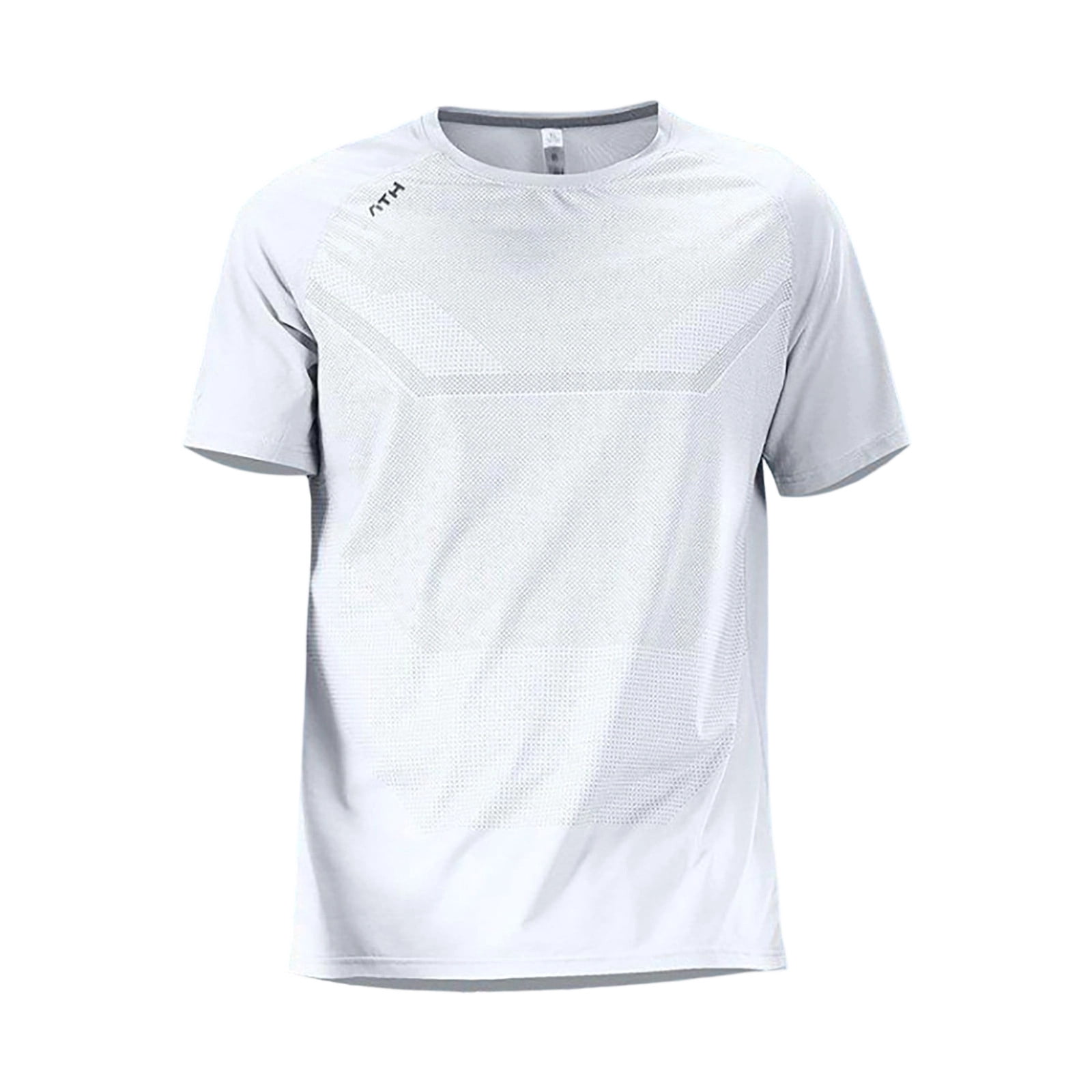CONZONE T-Shirts For Men Solid Color Crew Neck Short Sleeve Summer ...