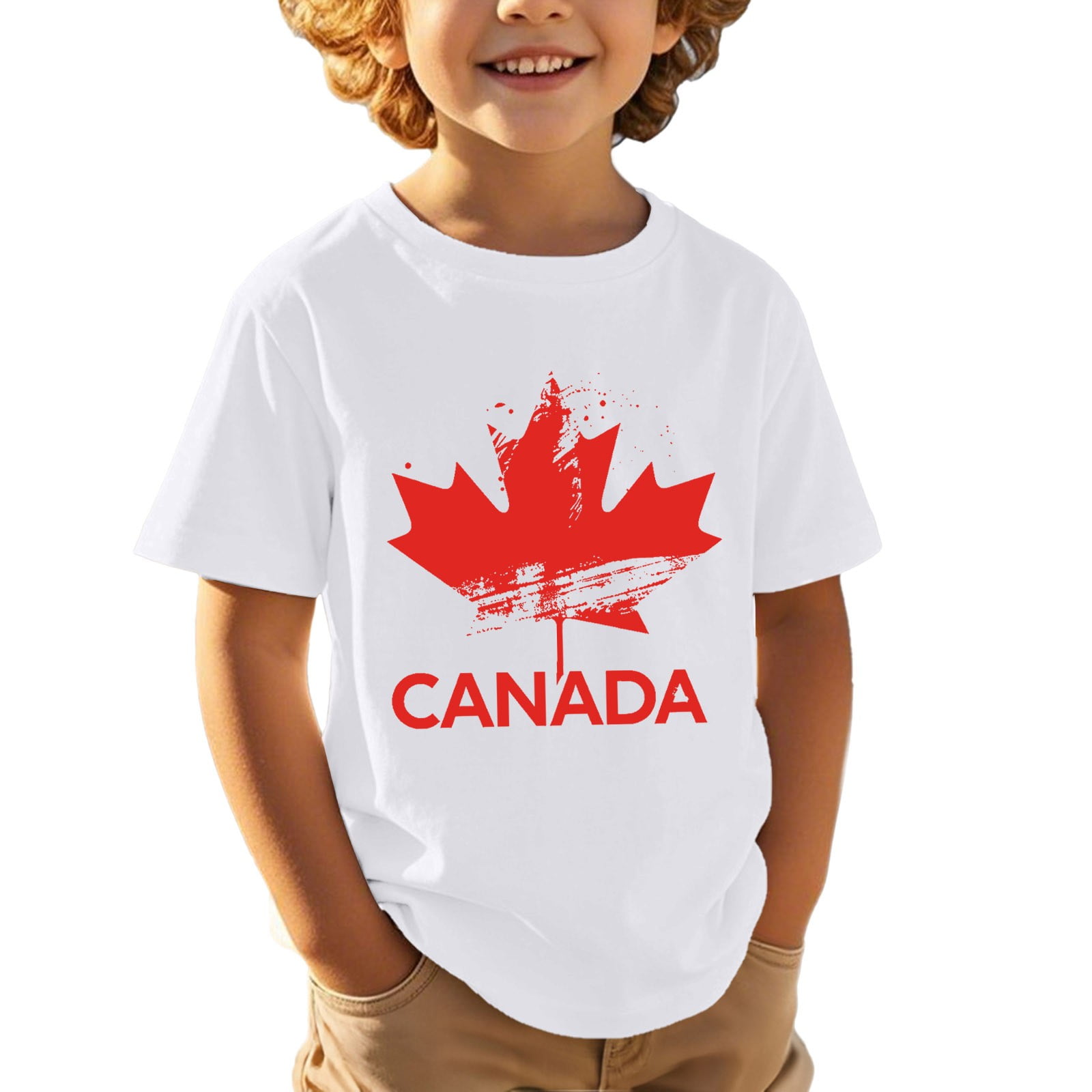 CONZONE Toddler Baby Boys T Shirts Canadian National Day Graphic Short ...