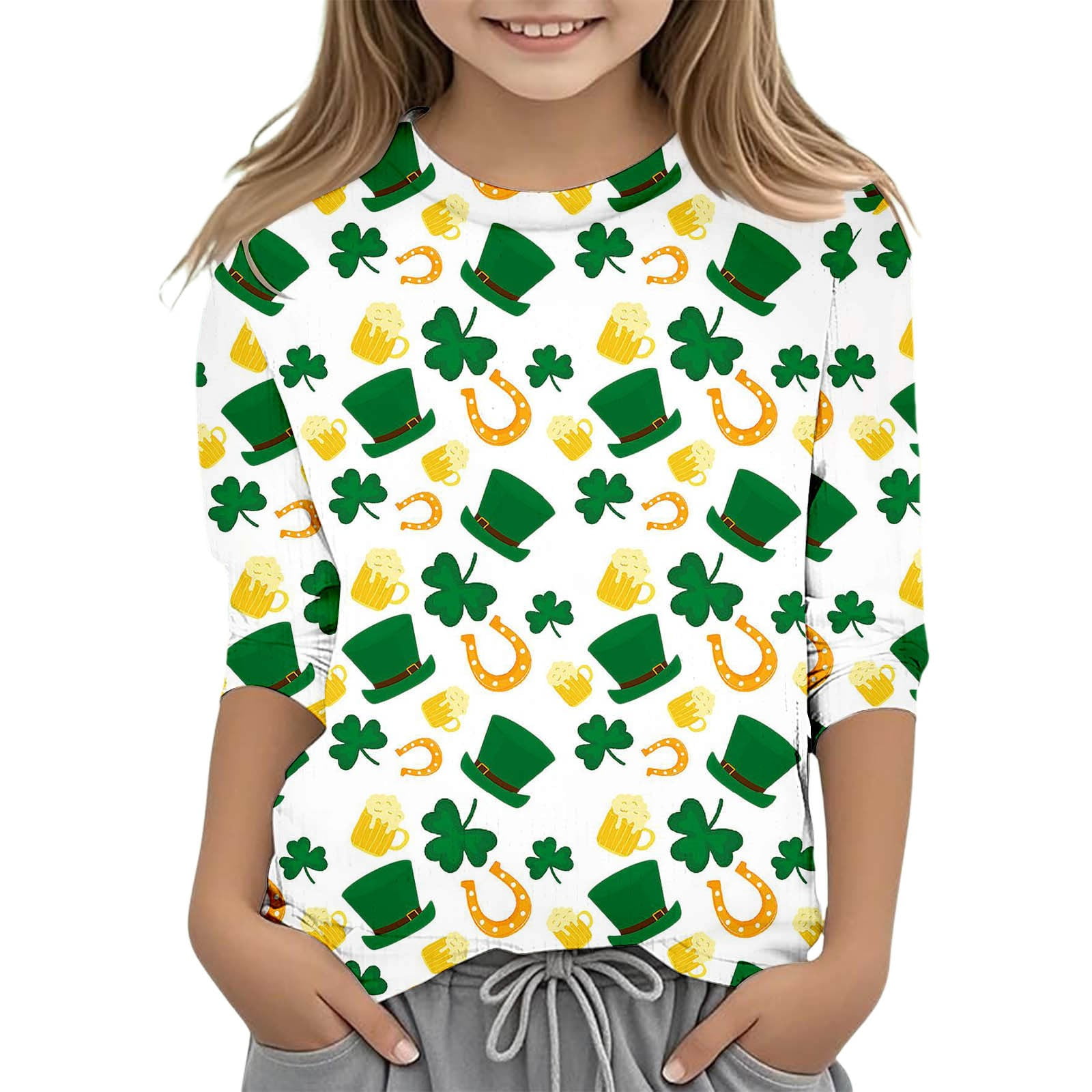 CONZONE Toddler Baby Girls Long Sleeve T Shirts Casual Graphic Tee ...