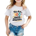 CONZONE Toddler Baby Girls Short Sleeve T Shirts 100 Days Back To ...