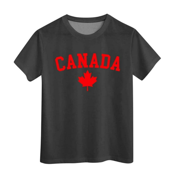 CONZONE Toddler Boys Tshirts Canadian National Day Graphic Short Sleeve ...
