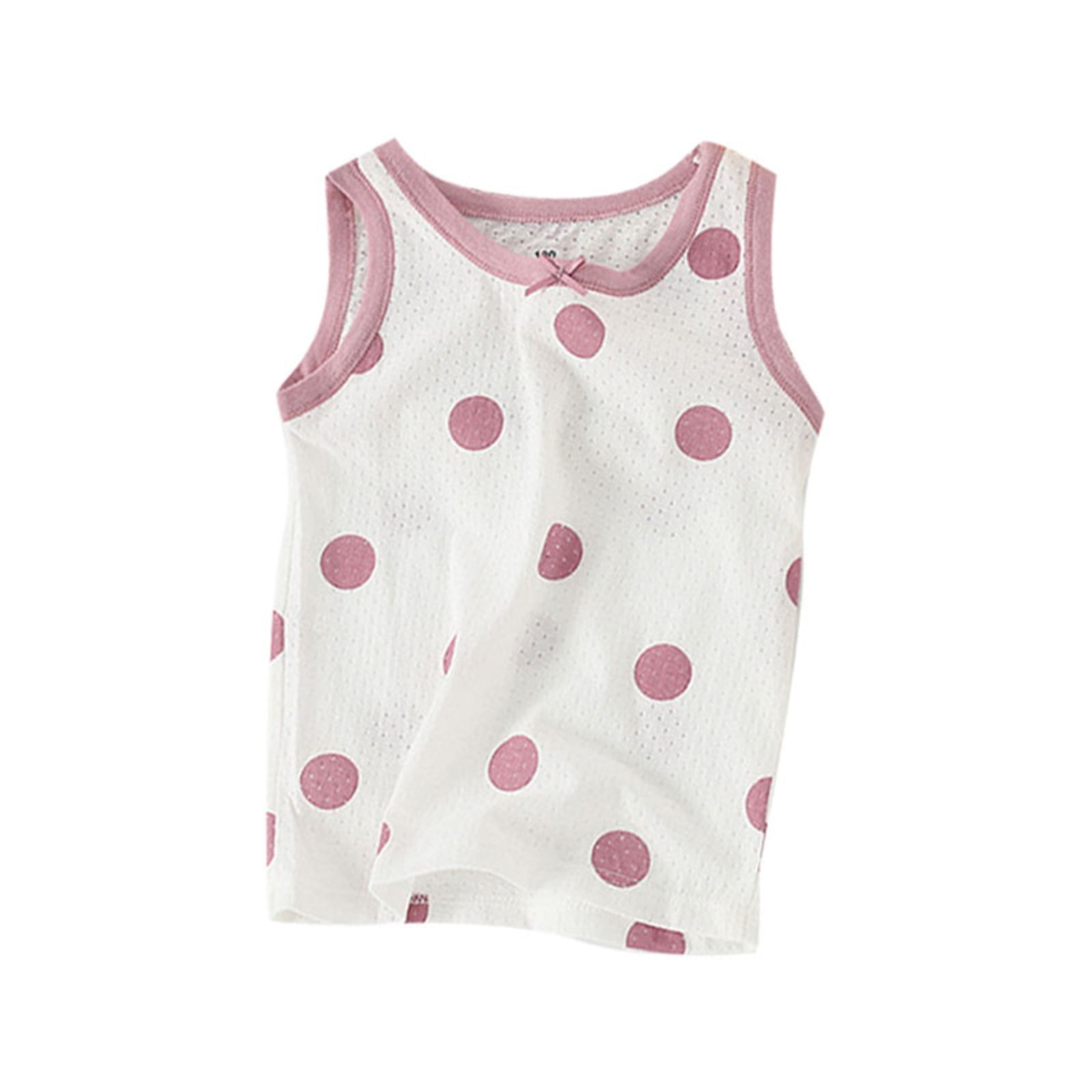 CONZONE Toddler Girls Sleeveless Vest Cartoon Strawberry Graphic Tank ...