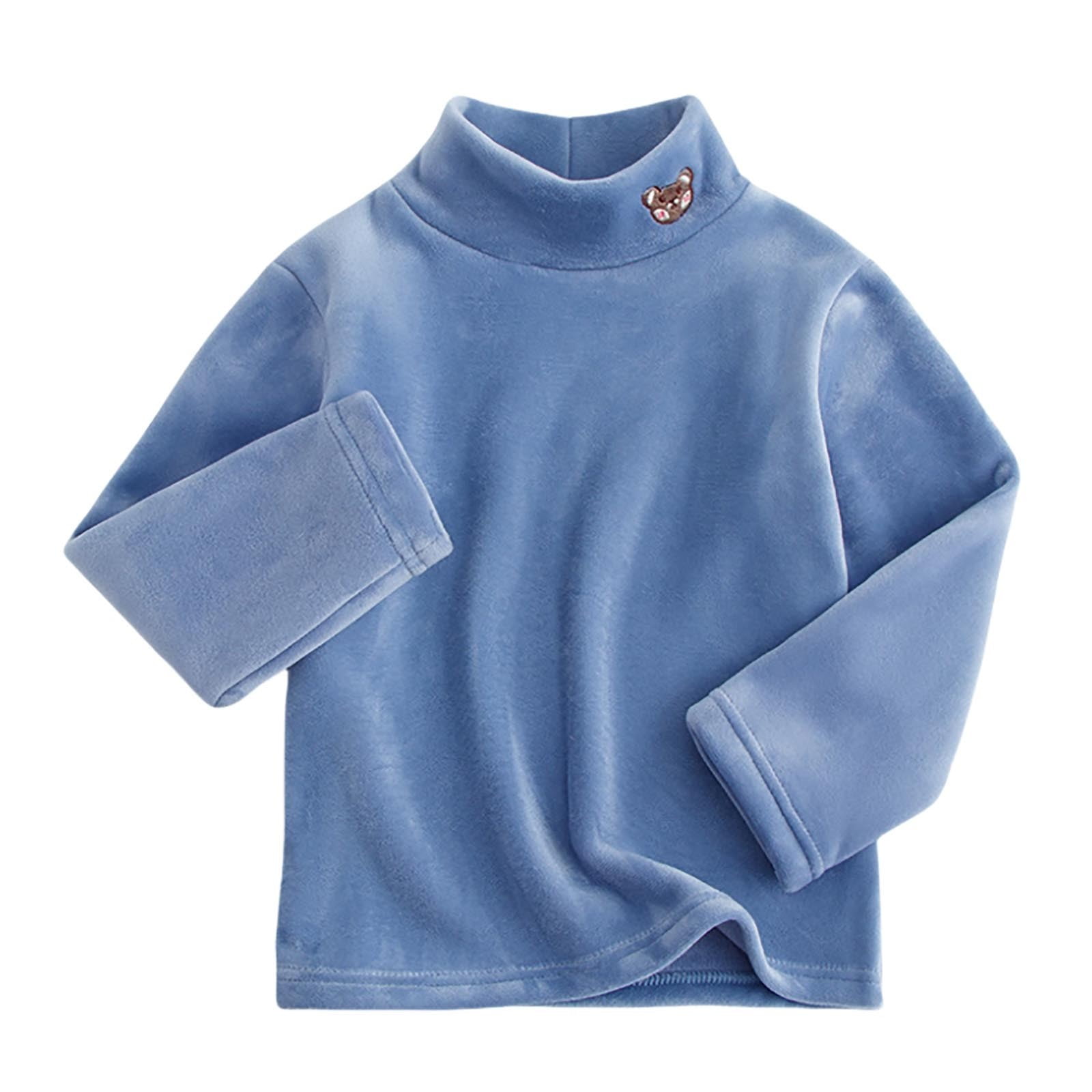 CONZONE Toddler Girls Thermal Underwear Tshirts Cartoon Bear Long ...