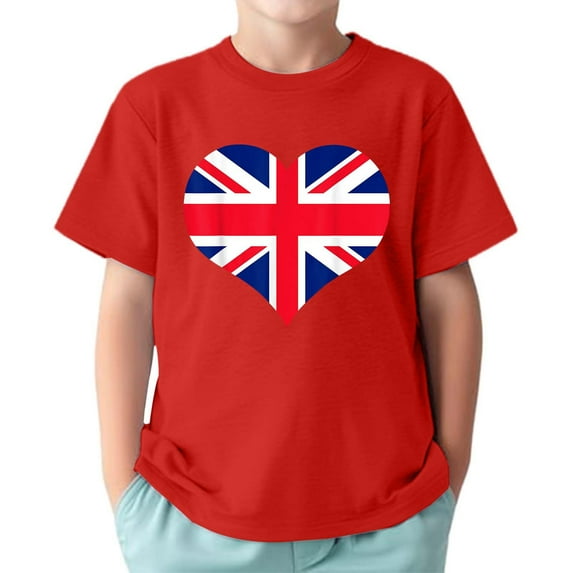 CONZONE Toddler Infant Boys T Shirts British Flag Graphic Short Sleeve ...
