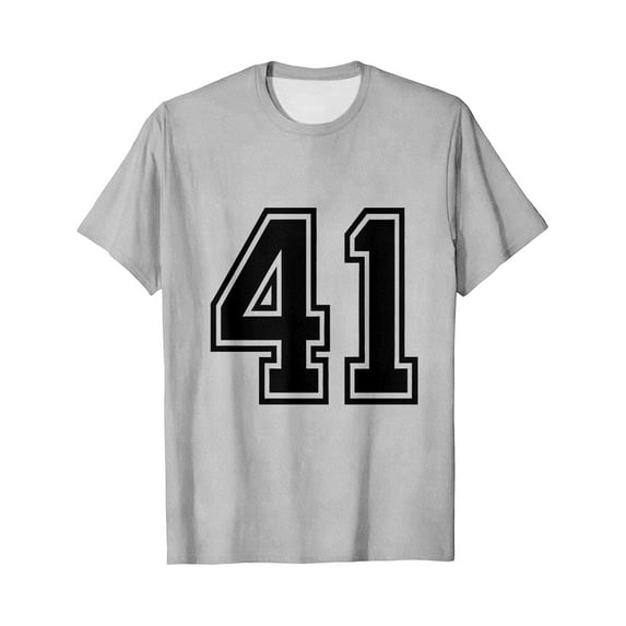 CONZONE Women's T-Shirts Short Sleeve T-Shirts for Women Number 41 ...