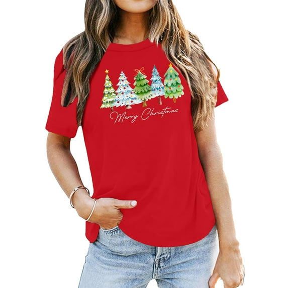 CONZONE Women's T Shirts Short Sleeve T-Shirts for Women Trendy Graphic ...