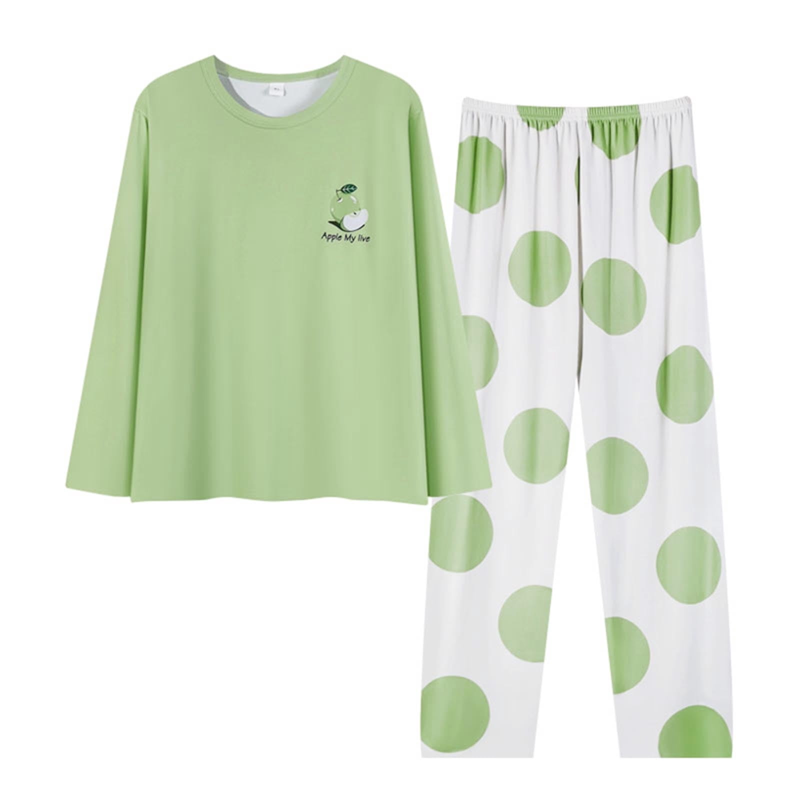 CONZONE Womens Pajamas Sets 2 Peice Pjs Set Long Sleeve Sleepwear Tops ...