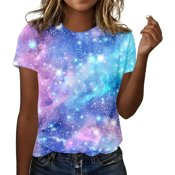 CONZONE Womens T Shirts Short Sleeve T-Shirts for Women Trendy Graphic ...