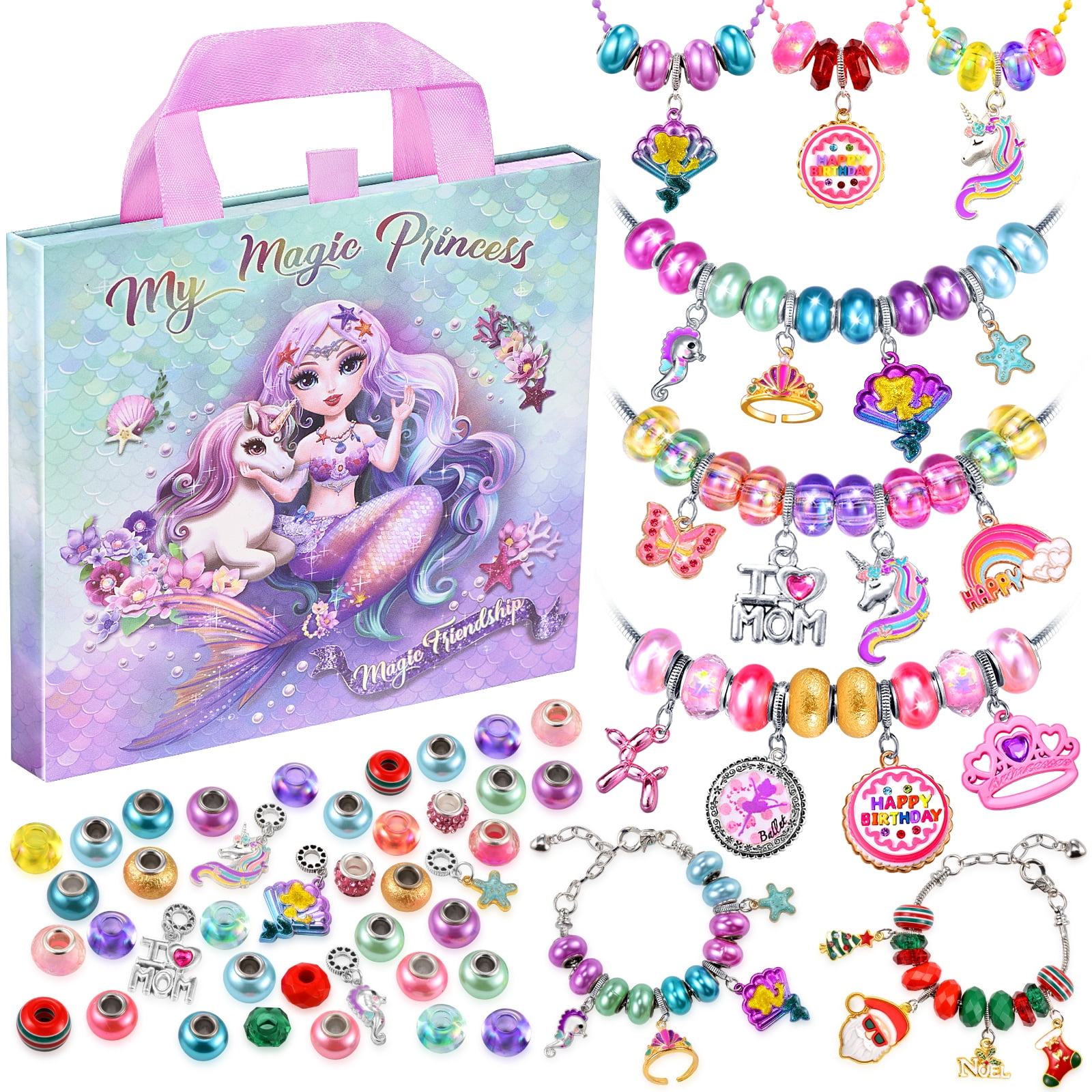 COO&KOO DIY Charm Bracelet Making Kit, Perfect Gift for Girls Age 6-9 ...