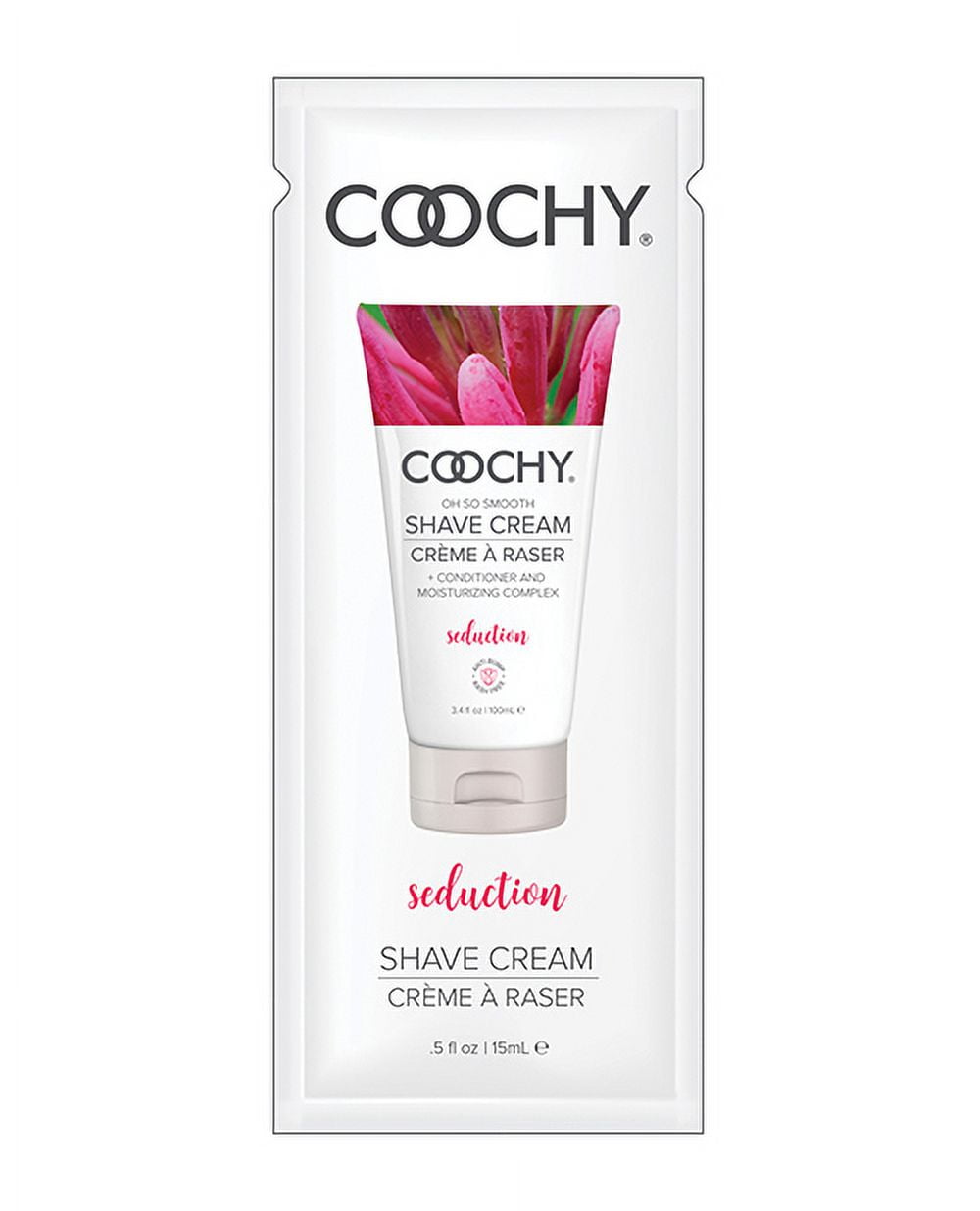 COOCHY Seduction Shave Cream Foil - .5 oz Honeysuckle/Citrus - Walmart.com