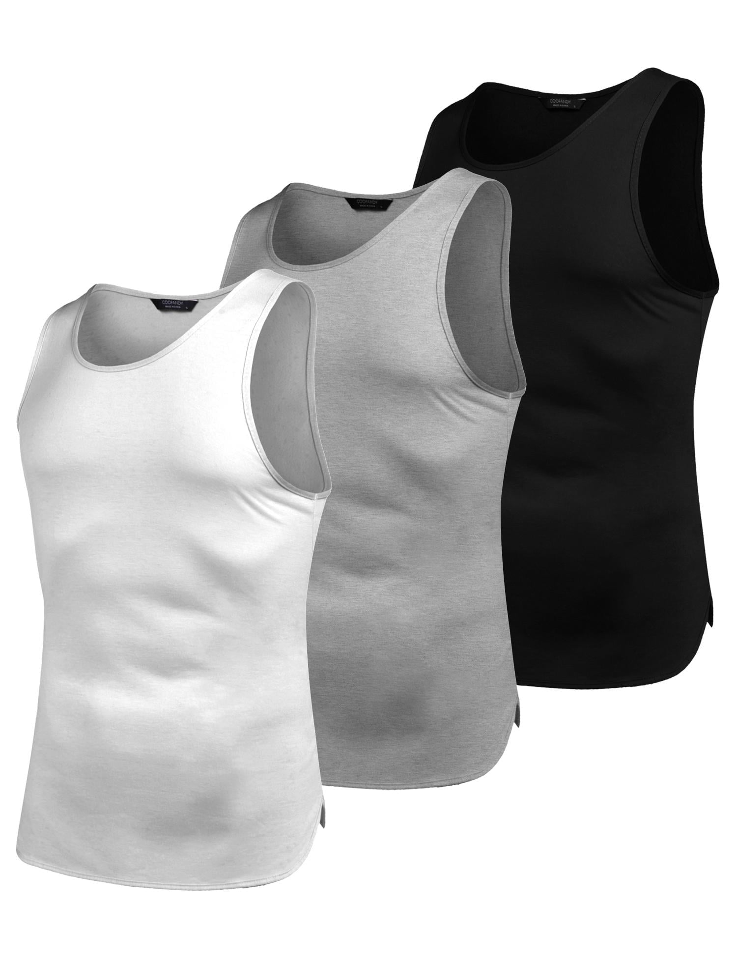 COOFANDY 3 Pack Men's Gym Tank Tops Workout Sleeveless T-Shirts ...