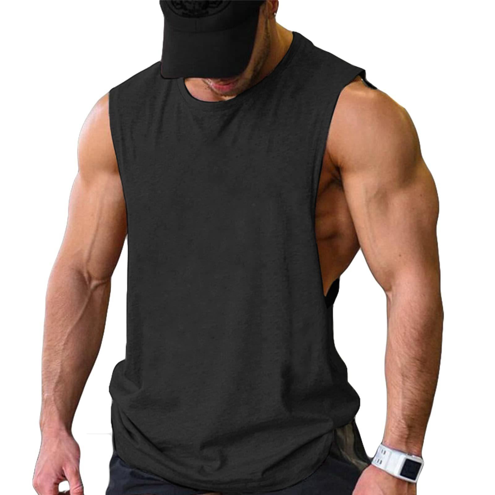 COOFANDY Men's 2 Pack Sport Tank Tops Workout Muscle Tee Bodybuilding T ...