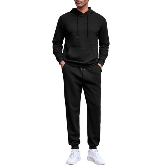 COOFANDY Hoodie Jogging Athletic Tracksuit 2 Pieces Men's Tracksuit ...