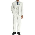 COOFANDY Men's 3 Piece Suit, Classic Fit 2 Button Tuxedo Jacket for ...