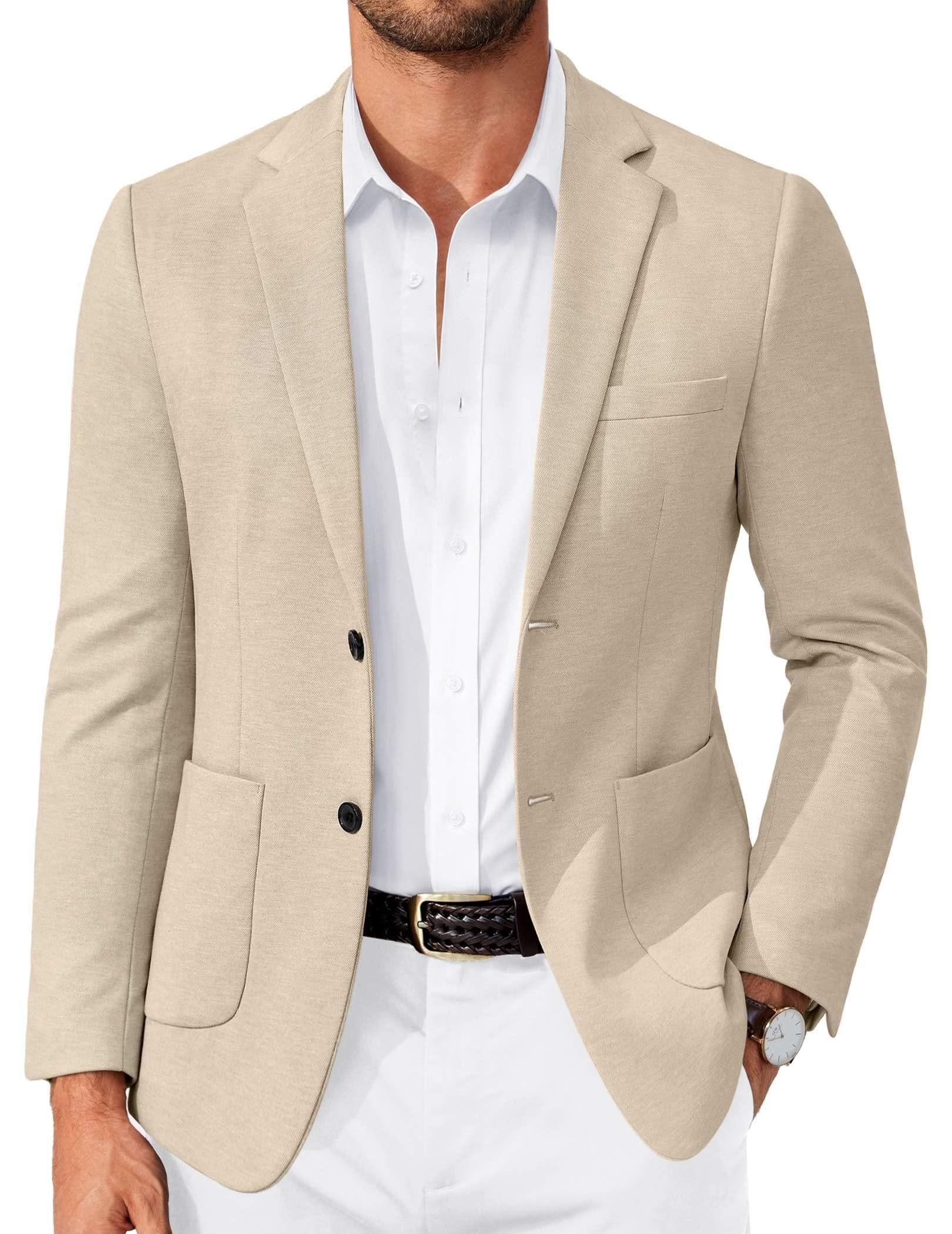 COOFANDY Casual Blazer for Men Slim Fit Two Button Sport Coats ...
