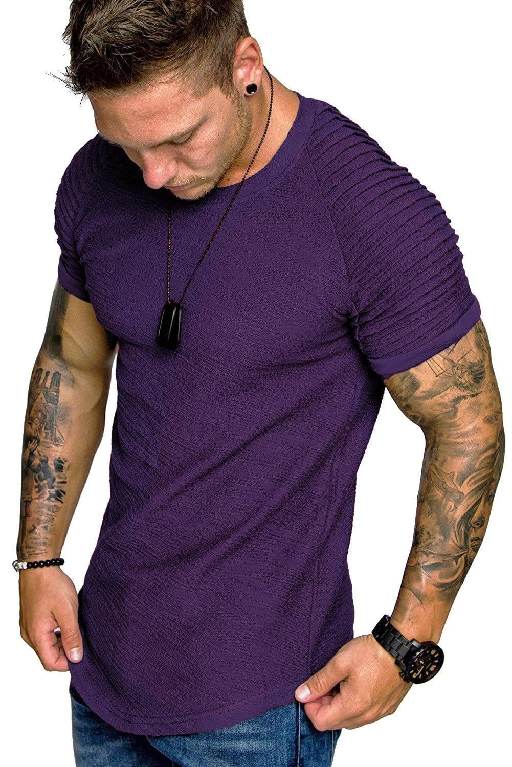 COOFANDY Men's Gym Shirts Fitted Fitness Tee Bodybuilding Workout T ...