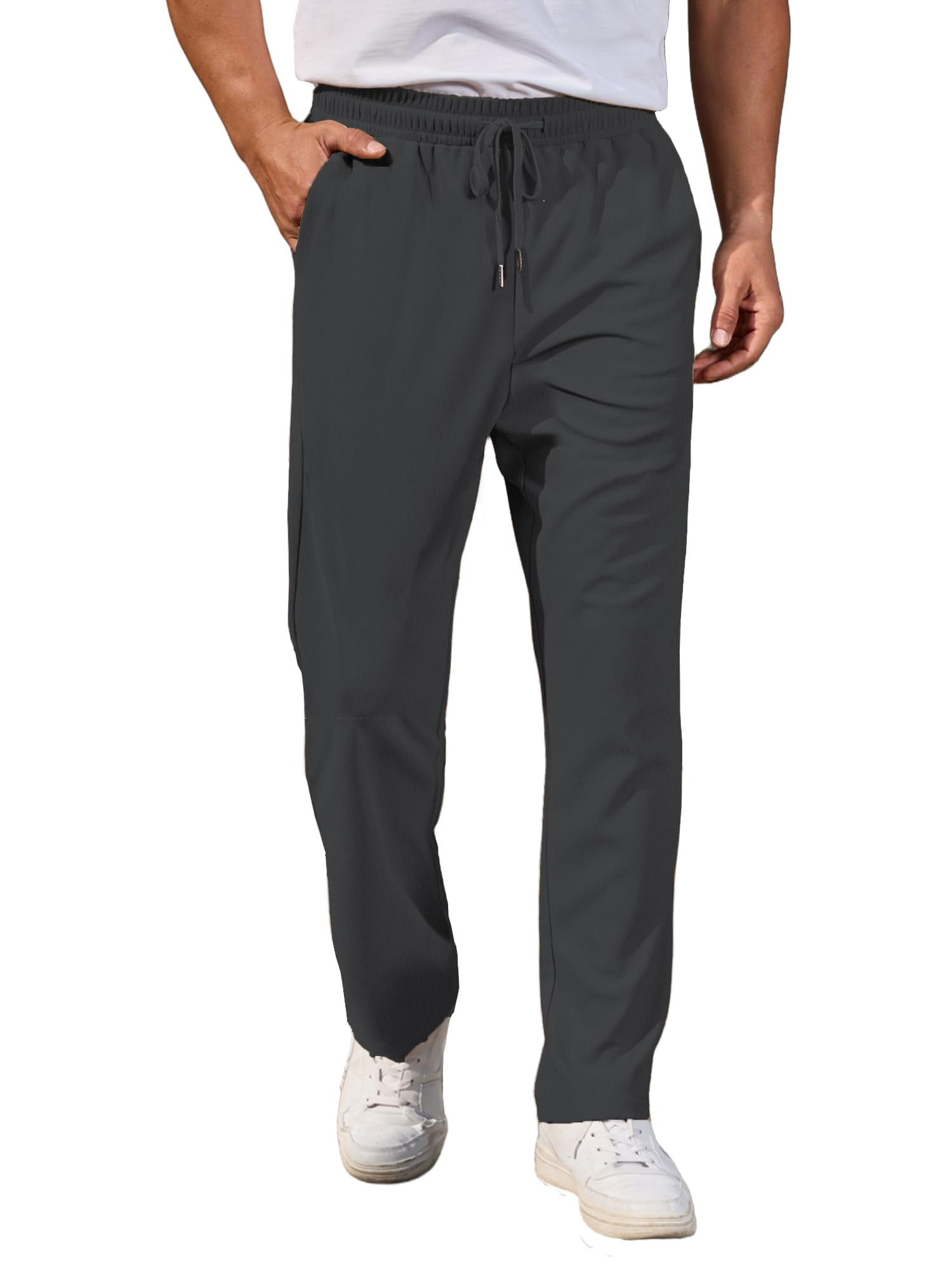 COOFANDY Men's Lightweight Sweatpants Knit Lounge Pants Relax Fit Open ...