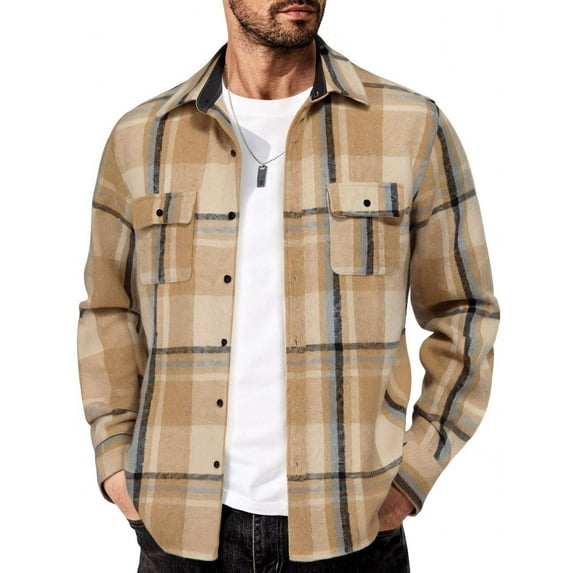 COOFANDY Men's Shirt Casual Flannel Shirts Long Sleeve Fall Shirt ...