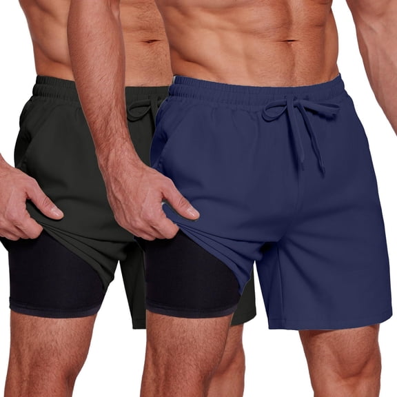 Rvwovn Men's Athletic Shorts - Compression Liner Quick Dry for Running ...