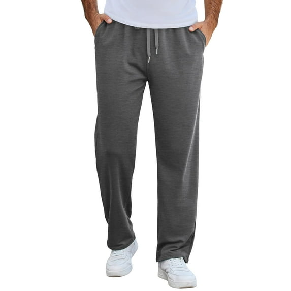 COOFANDY Men's Sweatpants Casual Lounge Cotton Pajama Yoga Pants Open ...