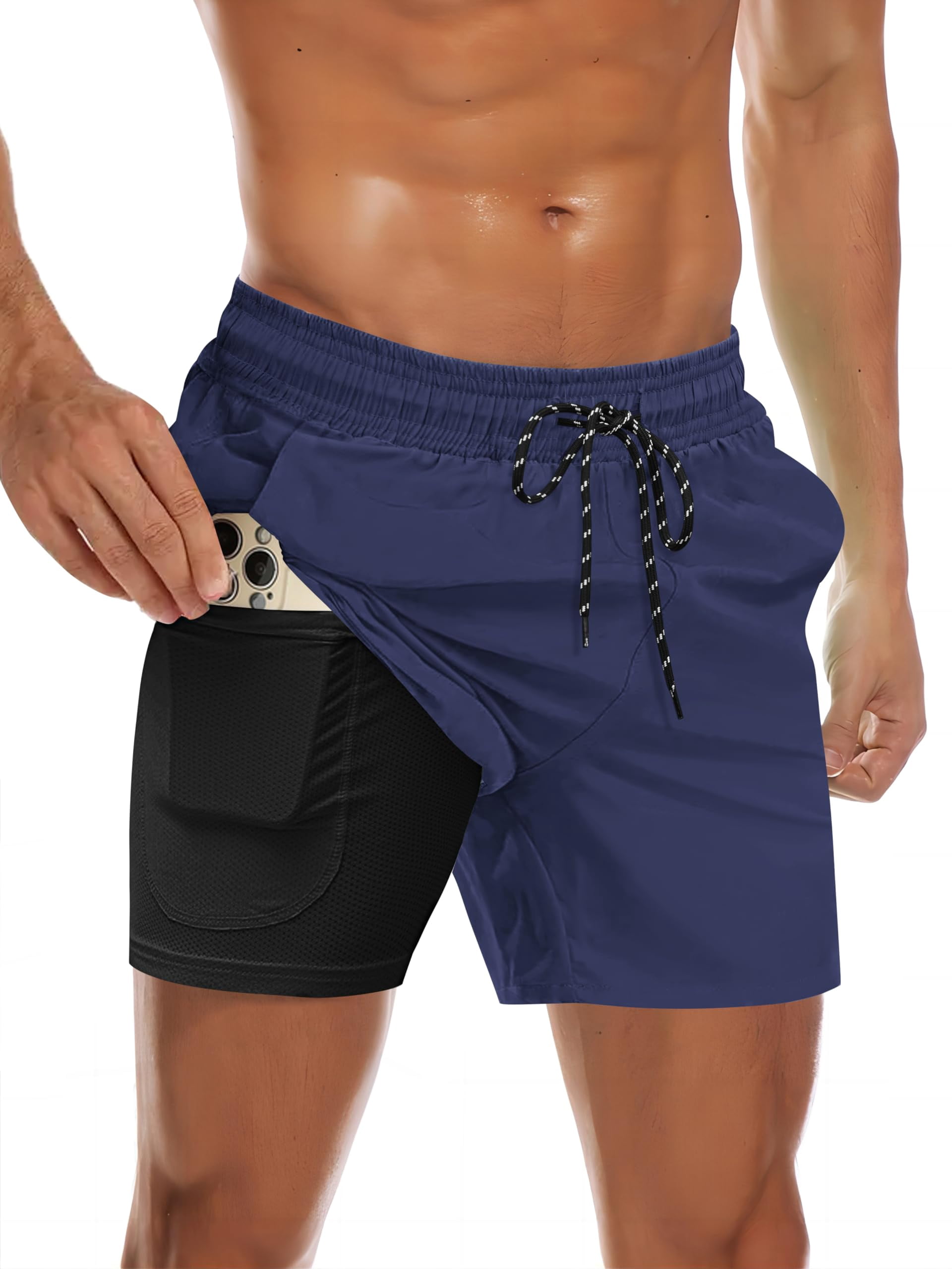 COOFANDY Men's Swim Trunks Quick Dry Bathing Suit with Pockets Swimwear ...