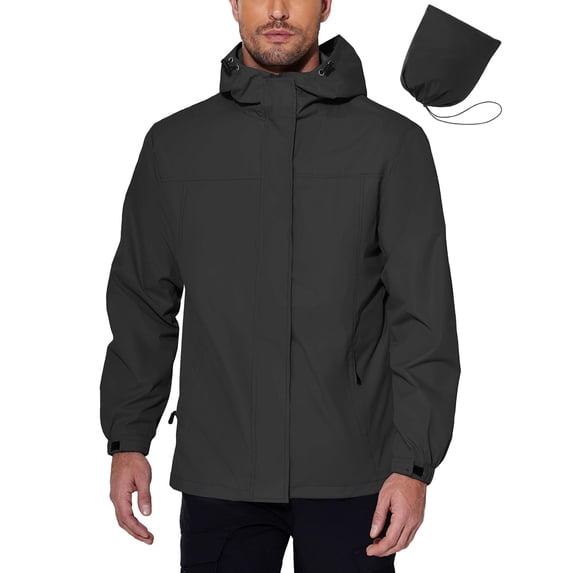 COOFANDY Men's Windbreaker Rain Jacket Waterproof Lightweight Hooded ...