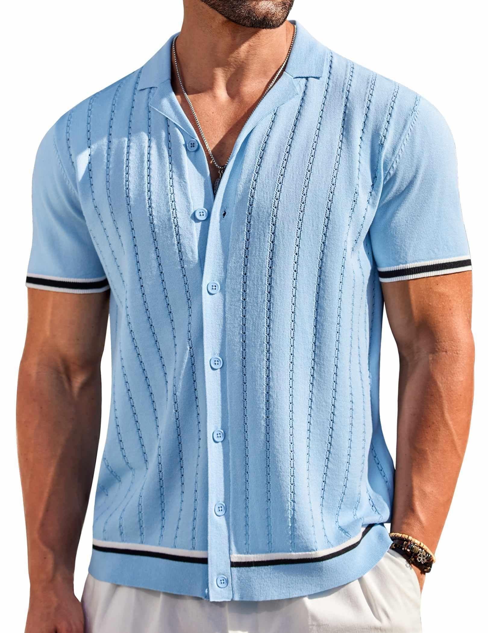 COOFANDY Mens Button Up Shirt Casual Shirts for Men Beach Shirts for ...