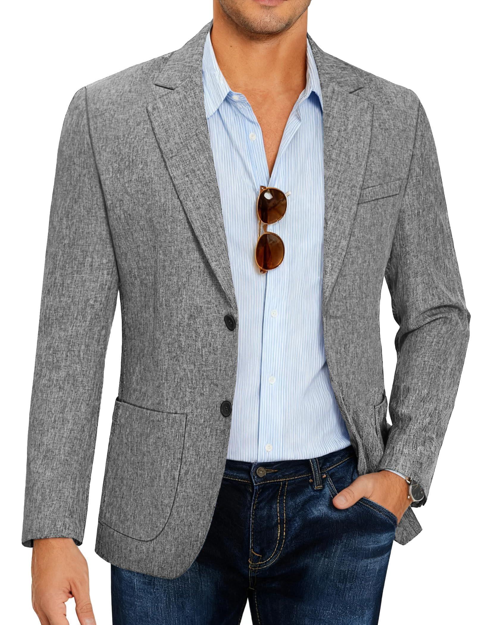COOFANDY Mens Casual Sport Coat Modern Fit Blazer Premium Office Casual ...