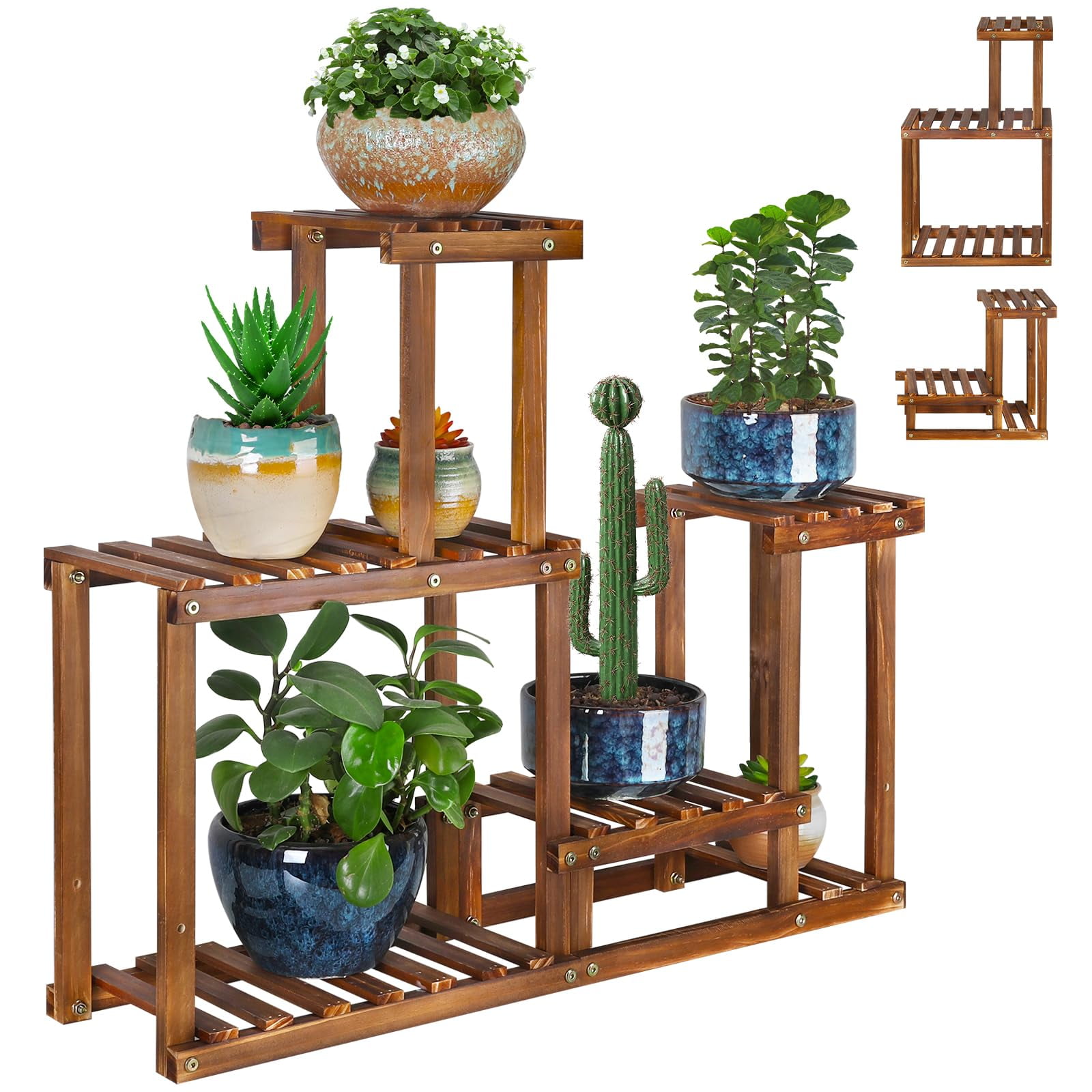 COOGOU Plant Stand for multiple Plants Stands Indoor Outdoor Flower Pot ...