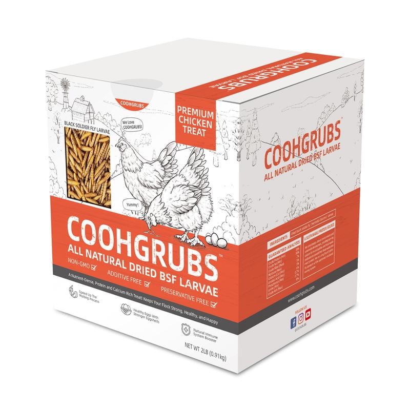 COOHGRUBS Premium Grade Box Dried Black Soldier Fly Larvae for Chickens ...